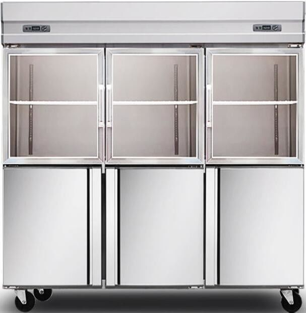 1600L Glass Door Commercial Kitchen Refrigerator , Stainless Steel ... 1600L Glass Door Commercial Kitchen Refrigerator , Stainless Steel ...
