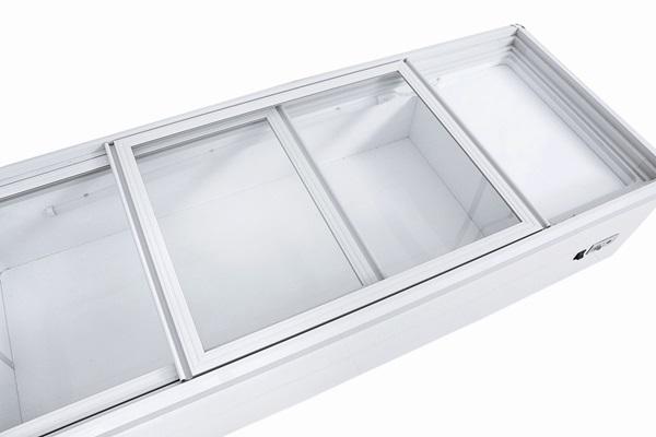 220V Glass Door Table Top Fridge Removable Countertop Beverage Cooler