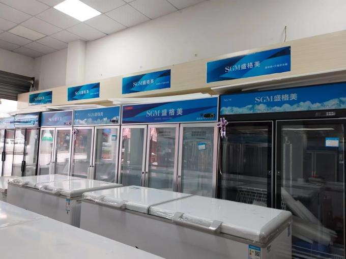 Commercial Seafood Chiller Sliding Door Fresh Fish Display Chiller
